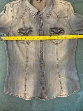 Guess | Other | Guess Light Wash Denim Buttonup Shirt | Poshmark